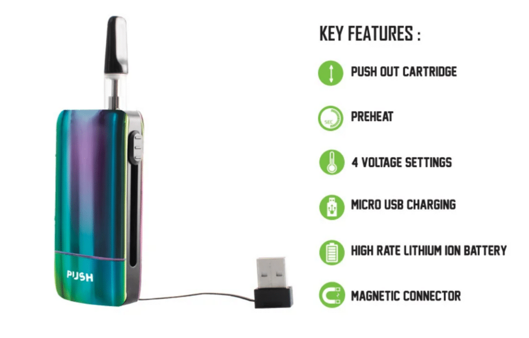 Exxus Push Cartridge Vaporizer by Exxus Vape | Cheap Vaporizer